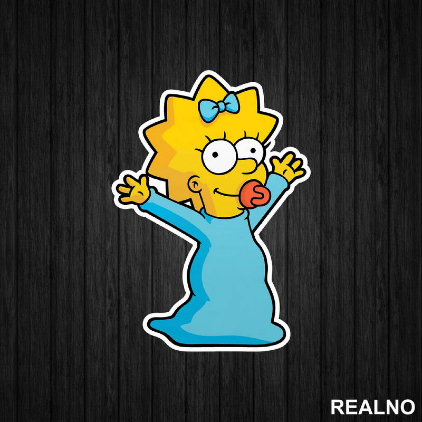 Maggie - Megi - Portret - The Simpsons - Simpsonovi - Nalepnica