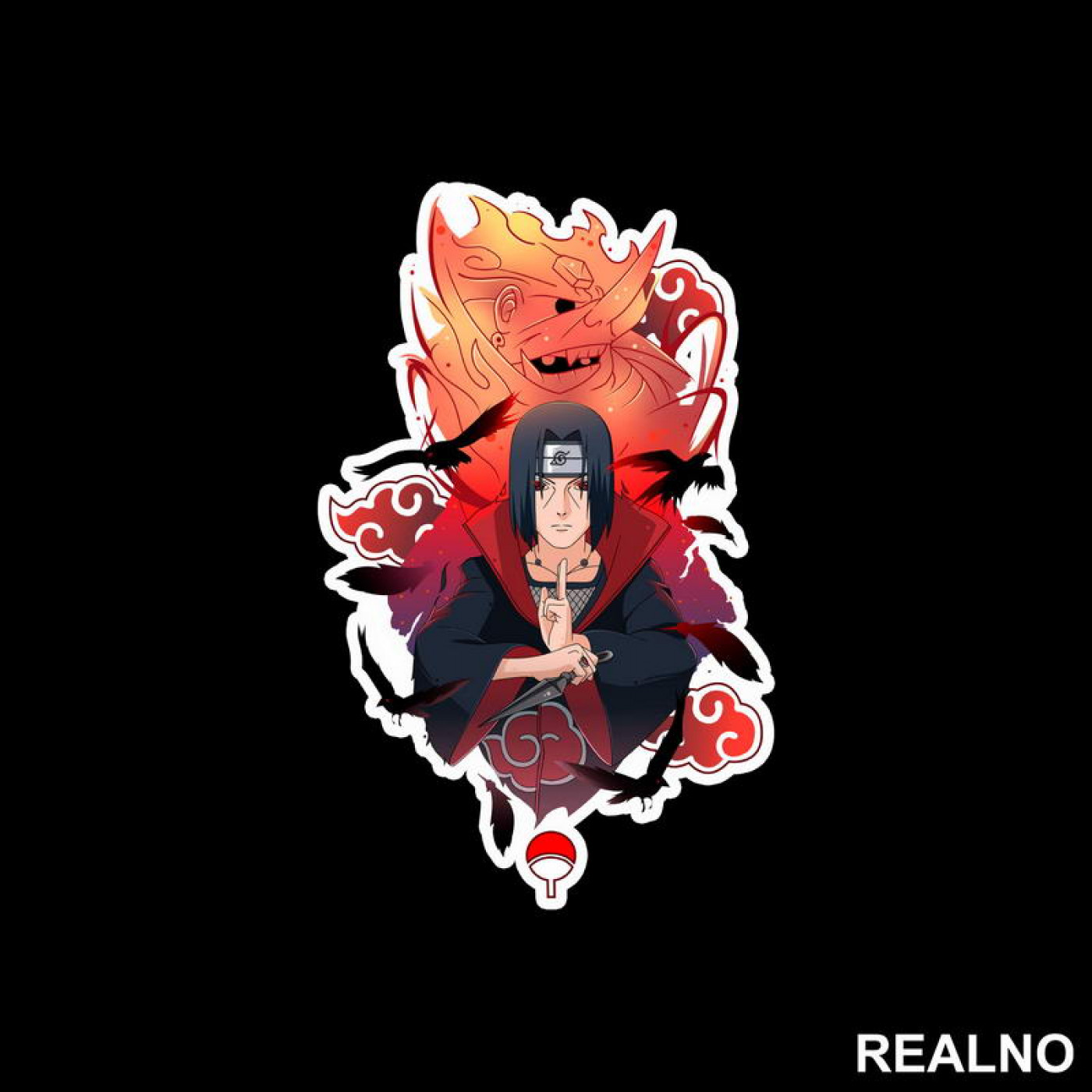 Akatsuki Itachi Colors - Naruto - Nalepnica