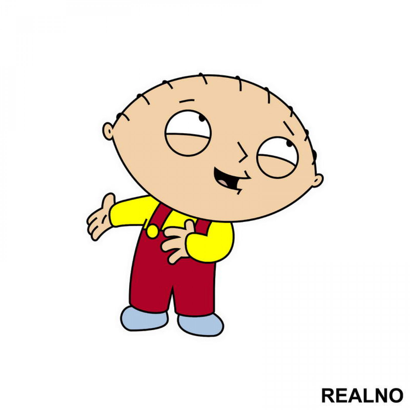 Stewie Griffin - Smiling - Family Guy - Nalepnica