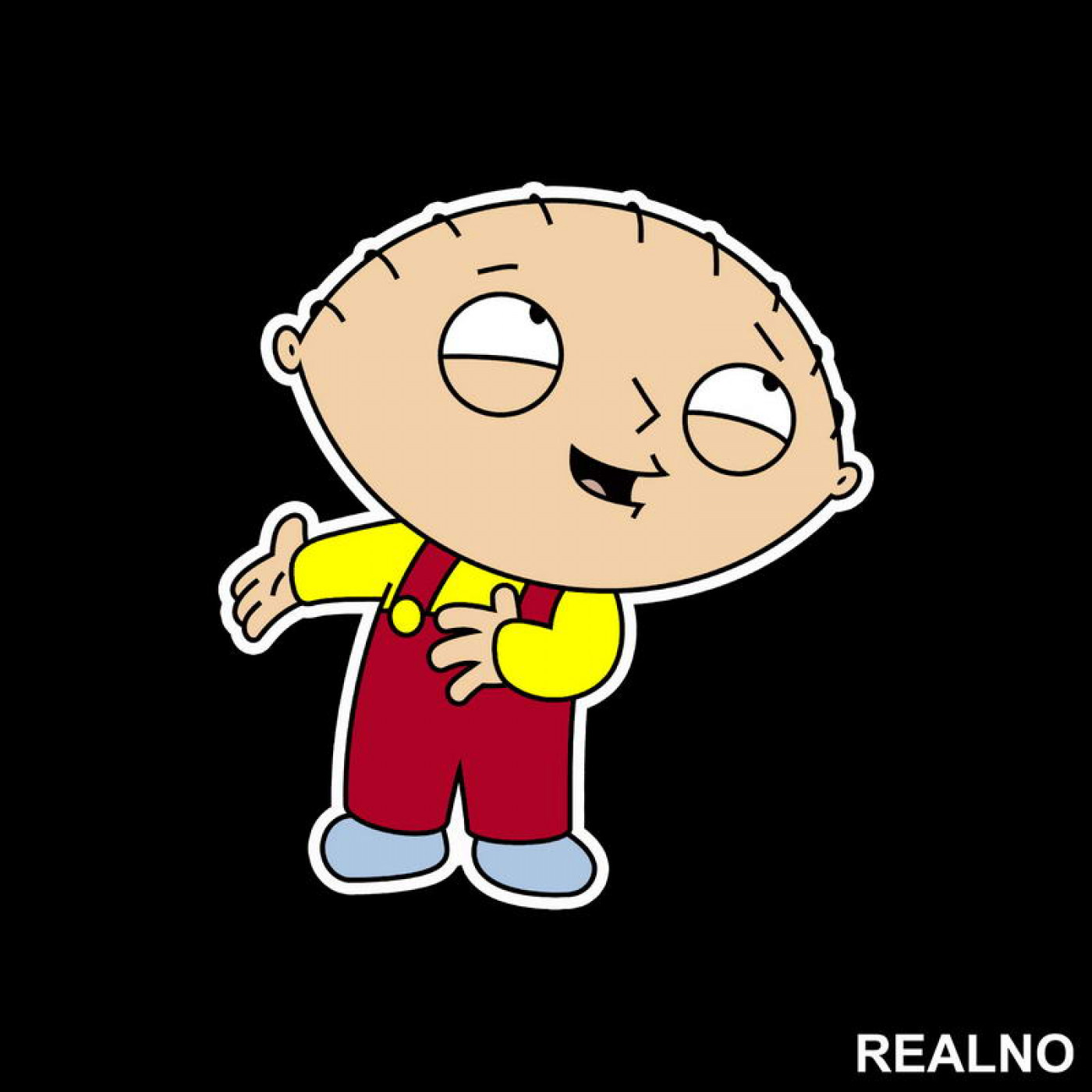 Stewie Griffin - Smiling - Family Guy - Nalepnica