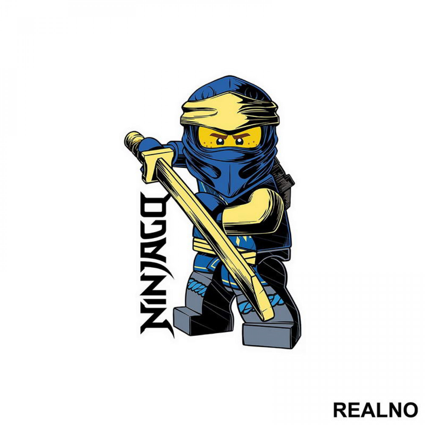 Jay - Blue Ninja - Ninjago - Crtani Filmovi - Nalepnica