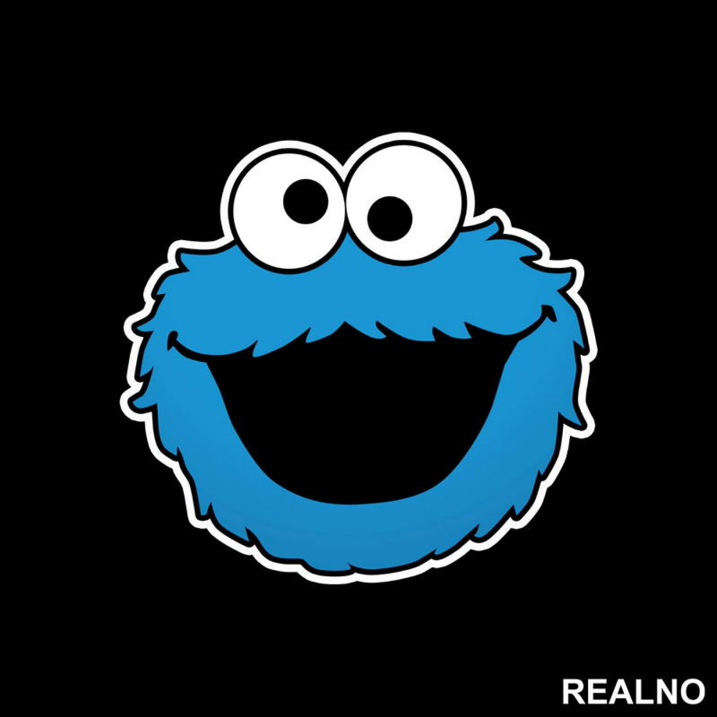 Cookie Monster - Head - Crtani Filmovi - Nalepnica