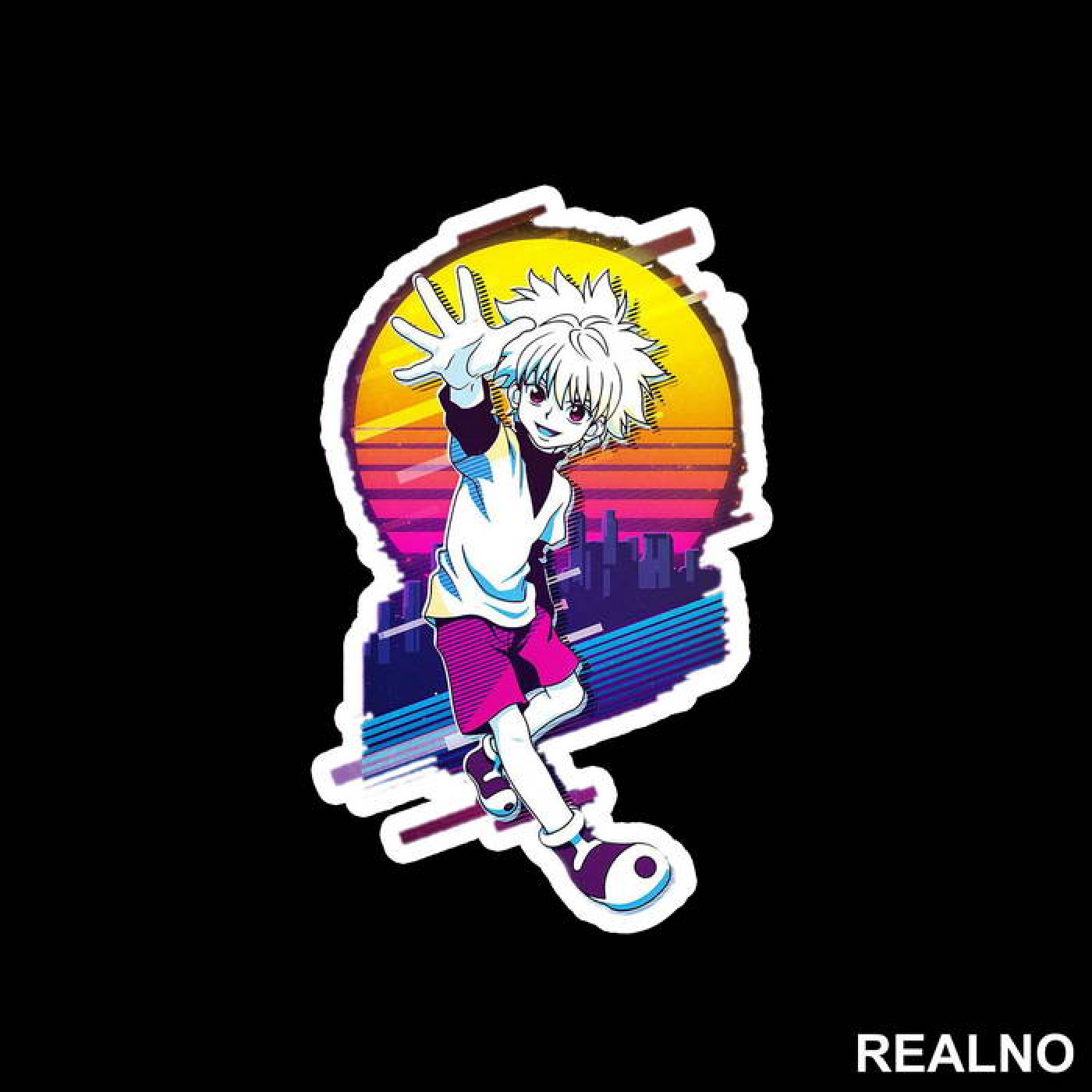 Killua - Colors - Hunter x Hunter - Nalepnica