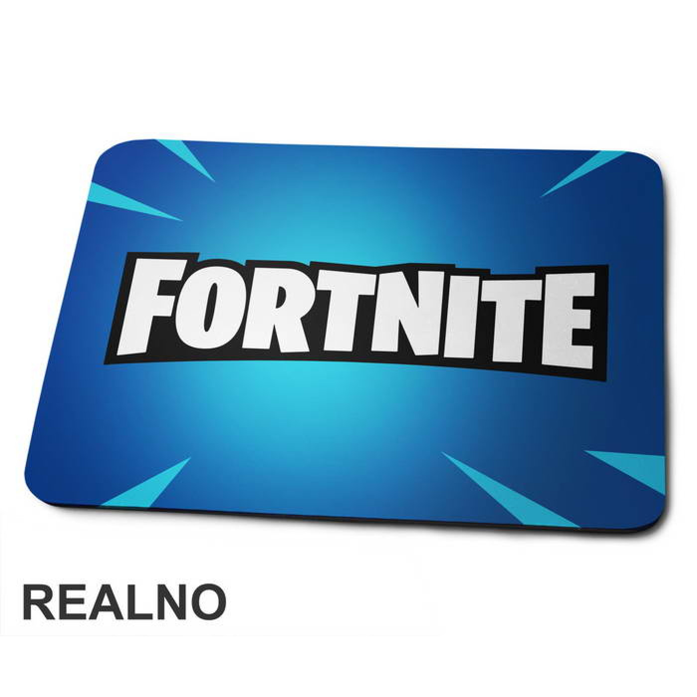 Blue Logo - Fortnite - Podloga za miš