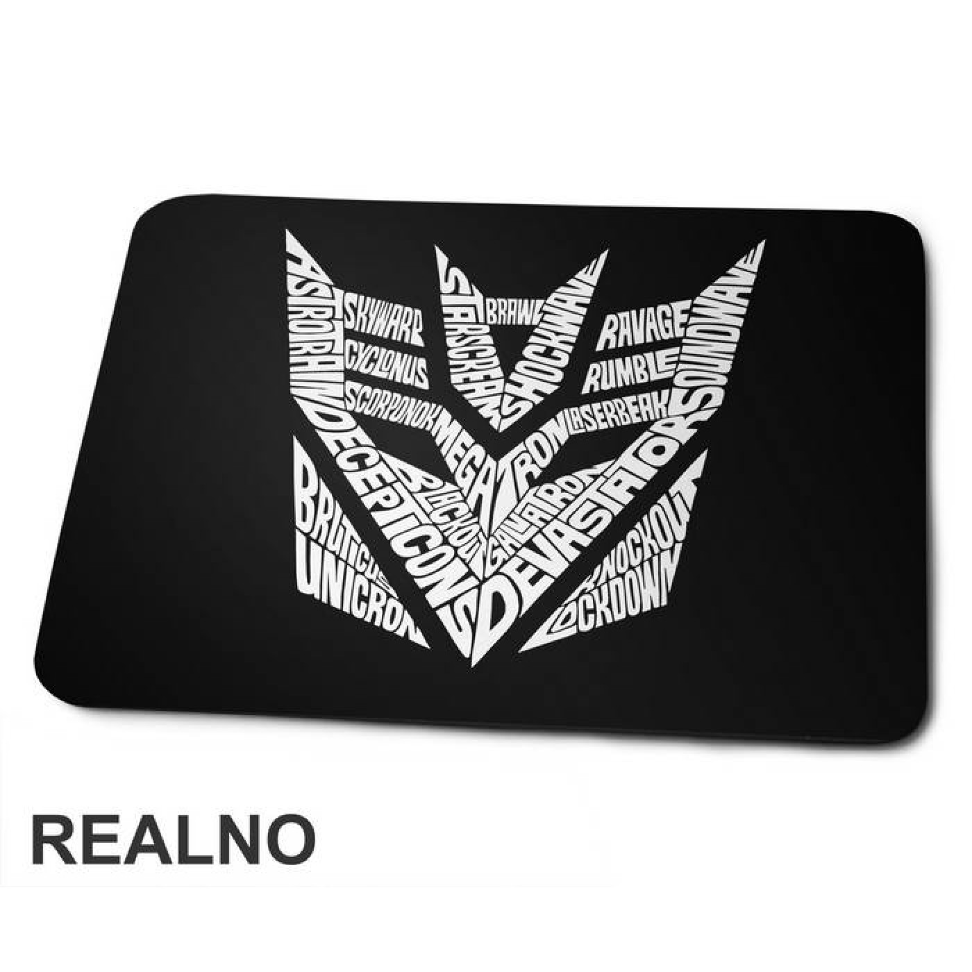 Decepticon Logo Text - Transformers - Podloga za miš