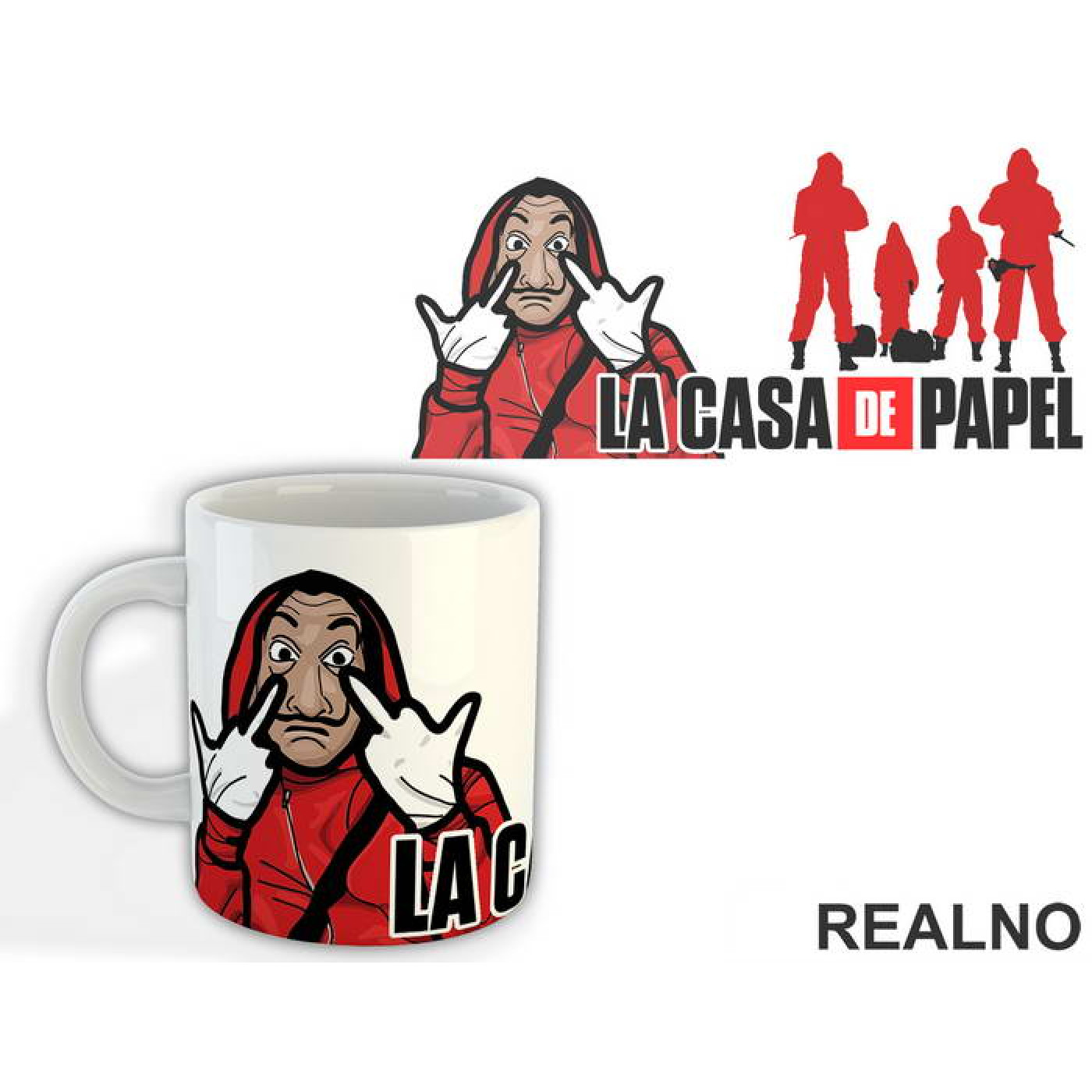 Middle Finger - La Casa de Papel - Money Heist - Šolja